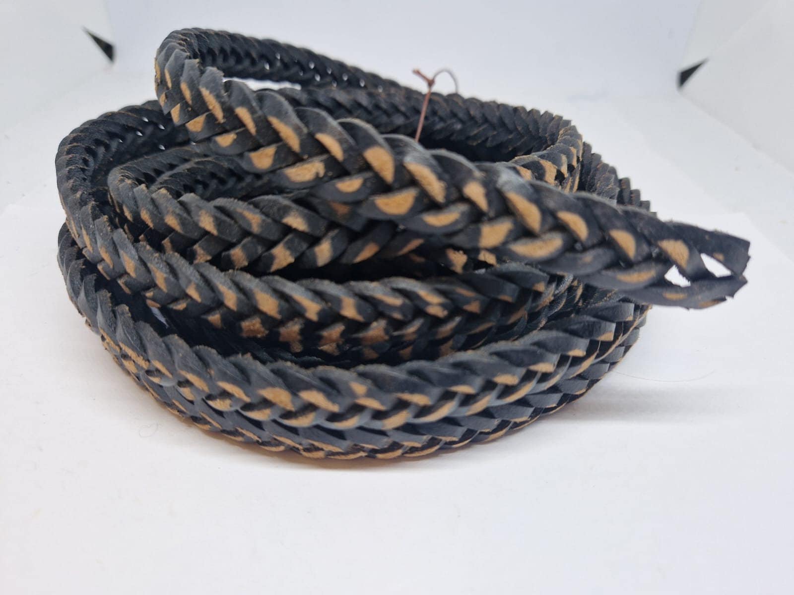 Real Flat Braided Leather Cord in Different Colors Natural 15mm - Etsy