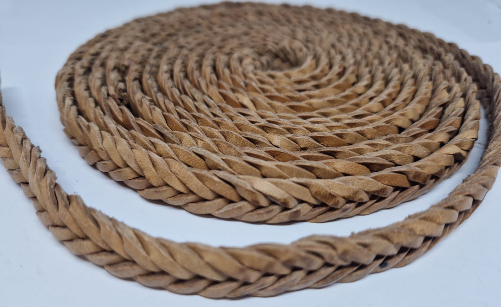 Real Flat Braided Leather Cord in Different Colors Natural 15mm - Etsy