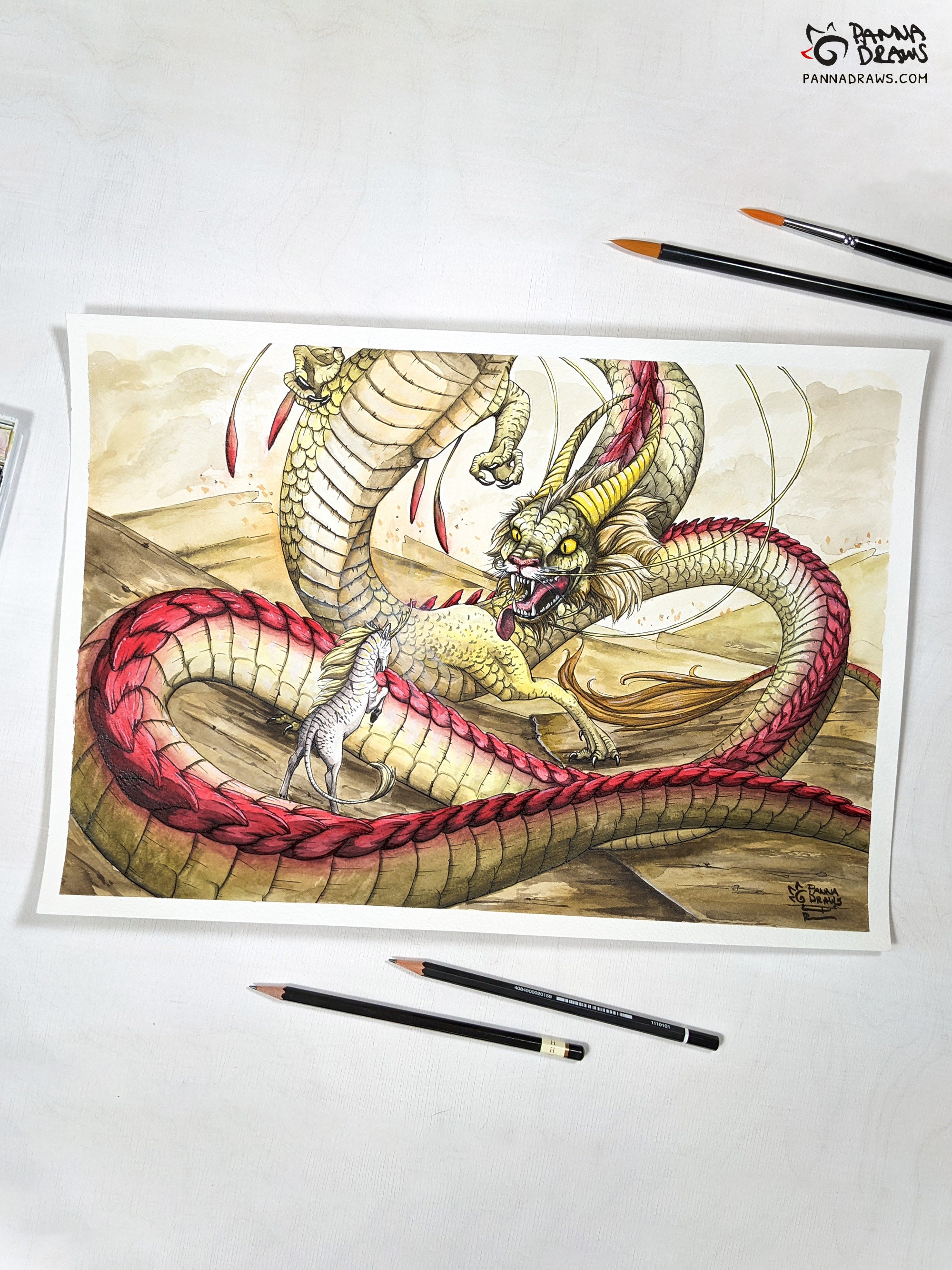 Fantasy Art Commission Custom Dragon Art Personalized | Etsy
