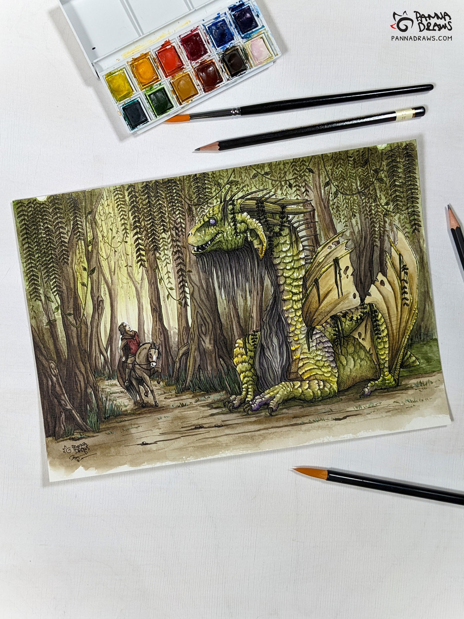 Fantasy Art Commission Custom Dragon Art Personalized | Etsy