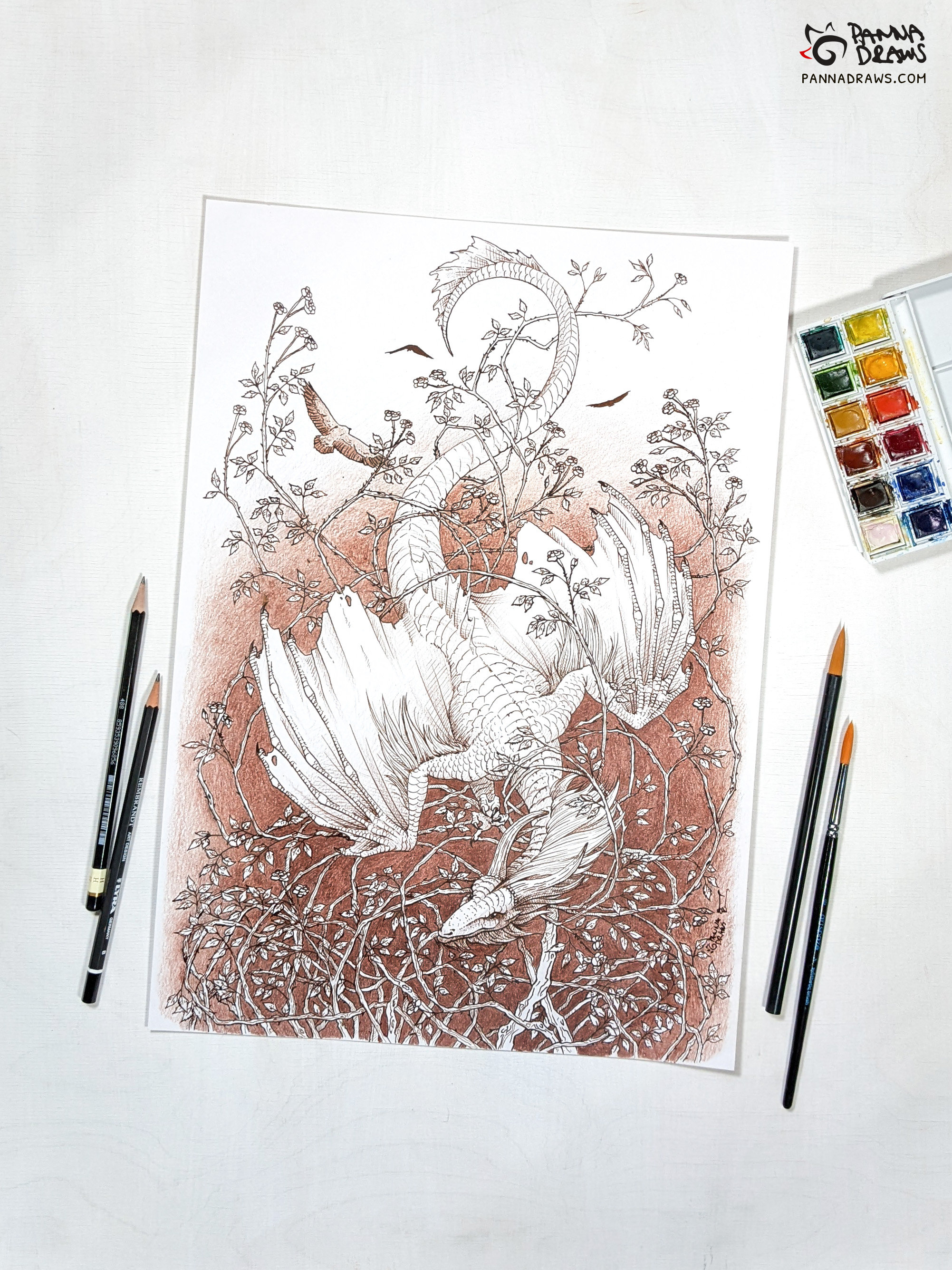 Fantasy Art Commission Custom Dragon Art Personalized | Etsy