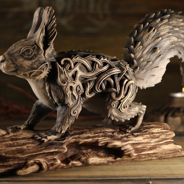 Wooden Squirrel - Etsy