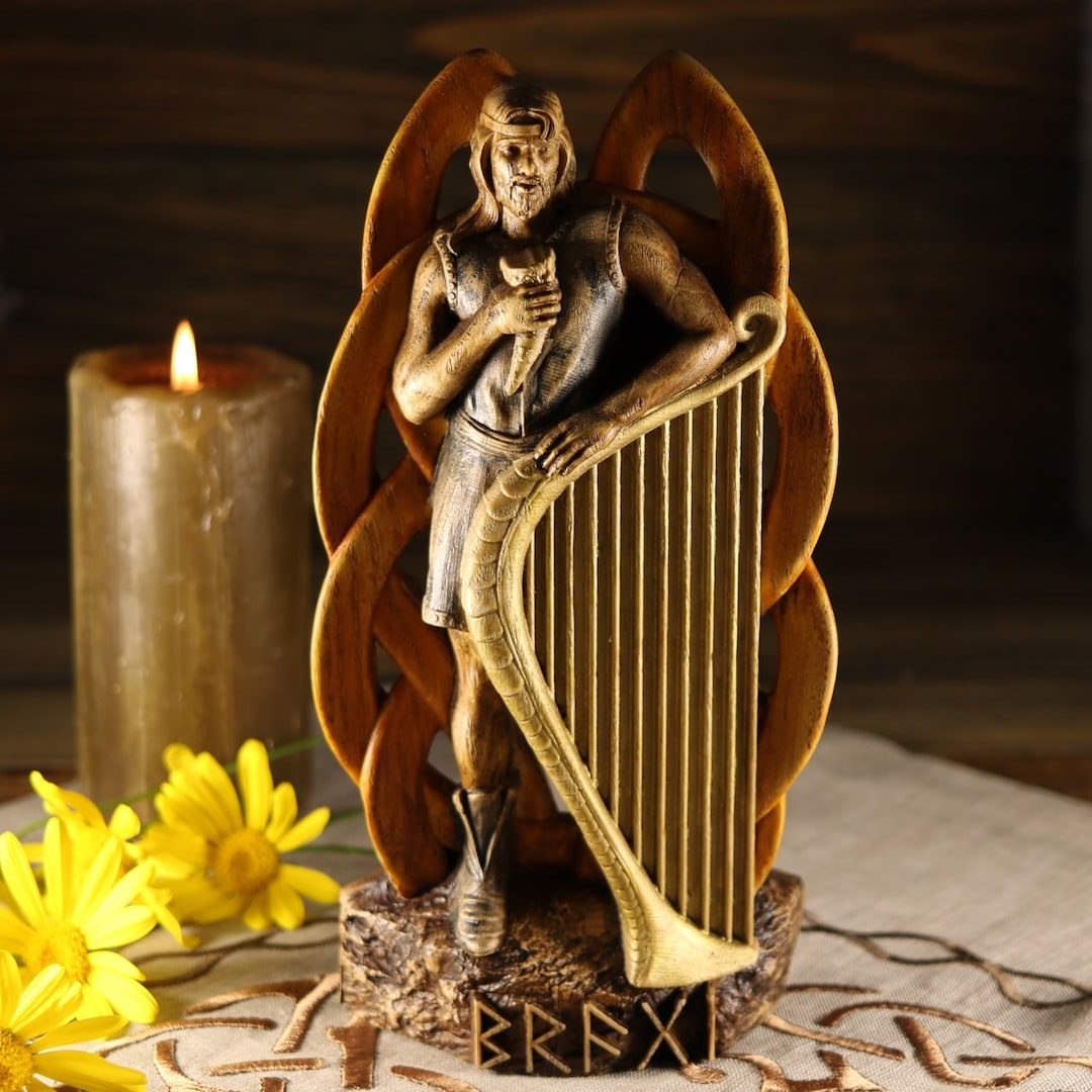 Bragi Statue: Norse God of Poetry Altar Decor - Etsy UK