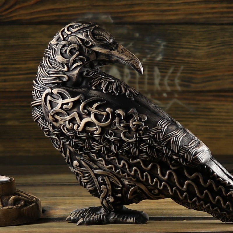Raven Sculpture - Etsy