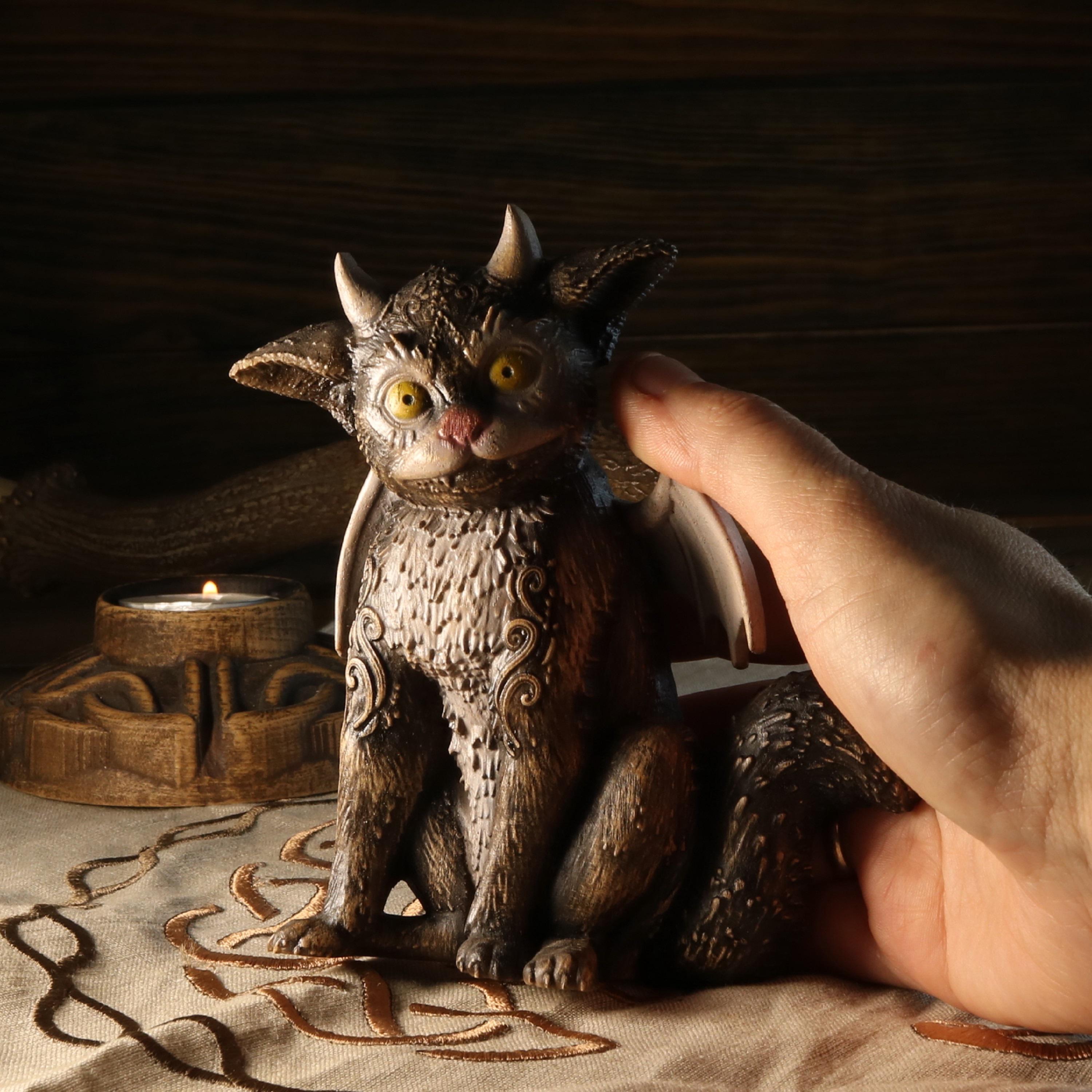 Wooden Pooka Statue: Celtic Mythology Decor - Etsy