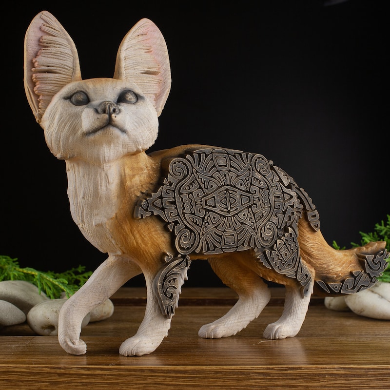Wooden Fox - Etsy