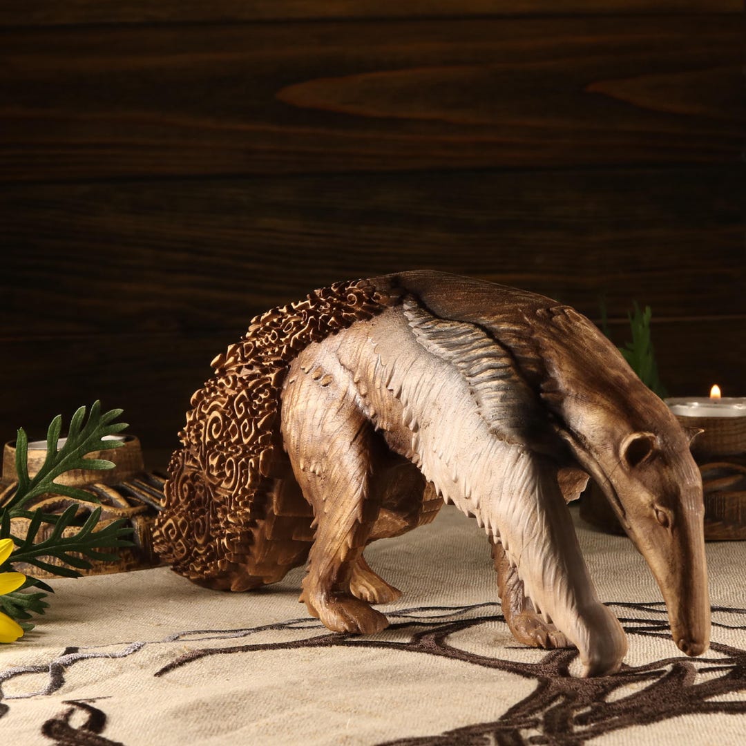 Giant Anteater, Anteater, Tamandua, Wooden Statue Ant Eater Wood ...