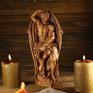 Lucifer Altar Lucifer Statue Demon Statue Satan Statue Fallen Angel ...