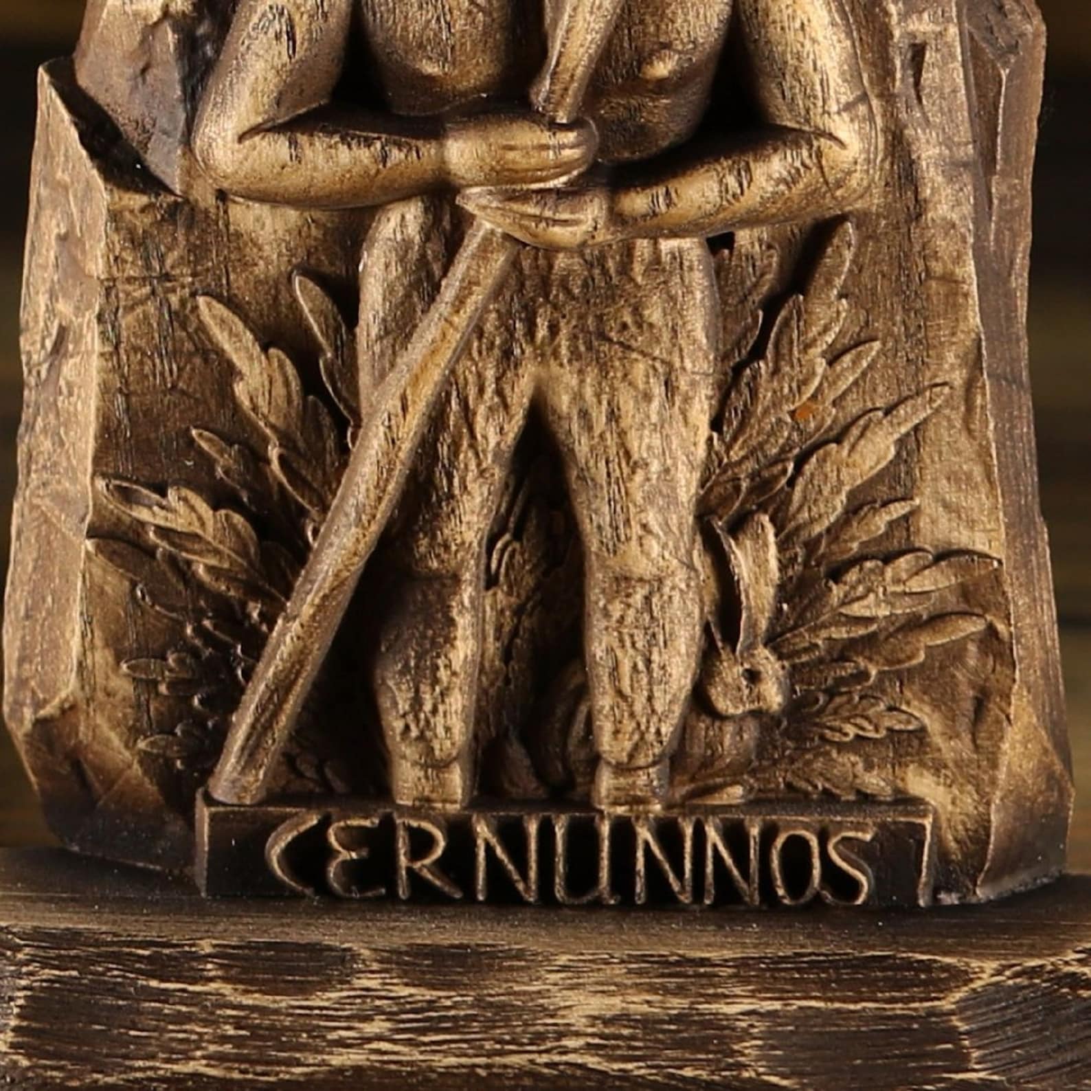 Cernunnos Horned God Cernunnos Statue Wood Sculpture Norse - Etsy