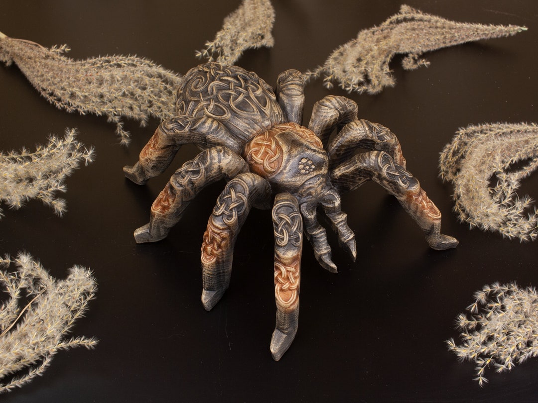 Spider Statue, Spider Figurine, Wooden Spider Norse Pagan Spider ...
