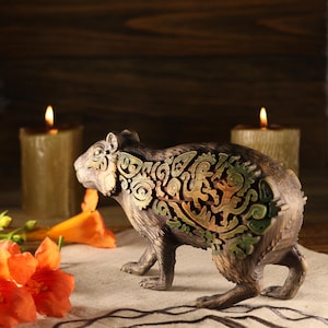 Capybara Wooden Capybara Capybara Art Capybara Figurine Capybara ...