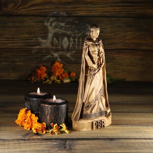 Valkyrie, Var Goddess, Goddess Statue, Pagan Decor Asatru Norse Decor ...