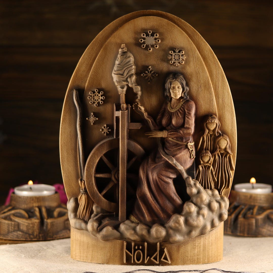 Holda Norse Statue Frau Holle Winter Goddess Norse Gods Germanic Norse ...