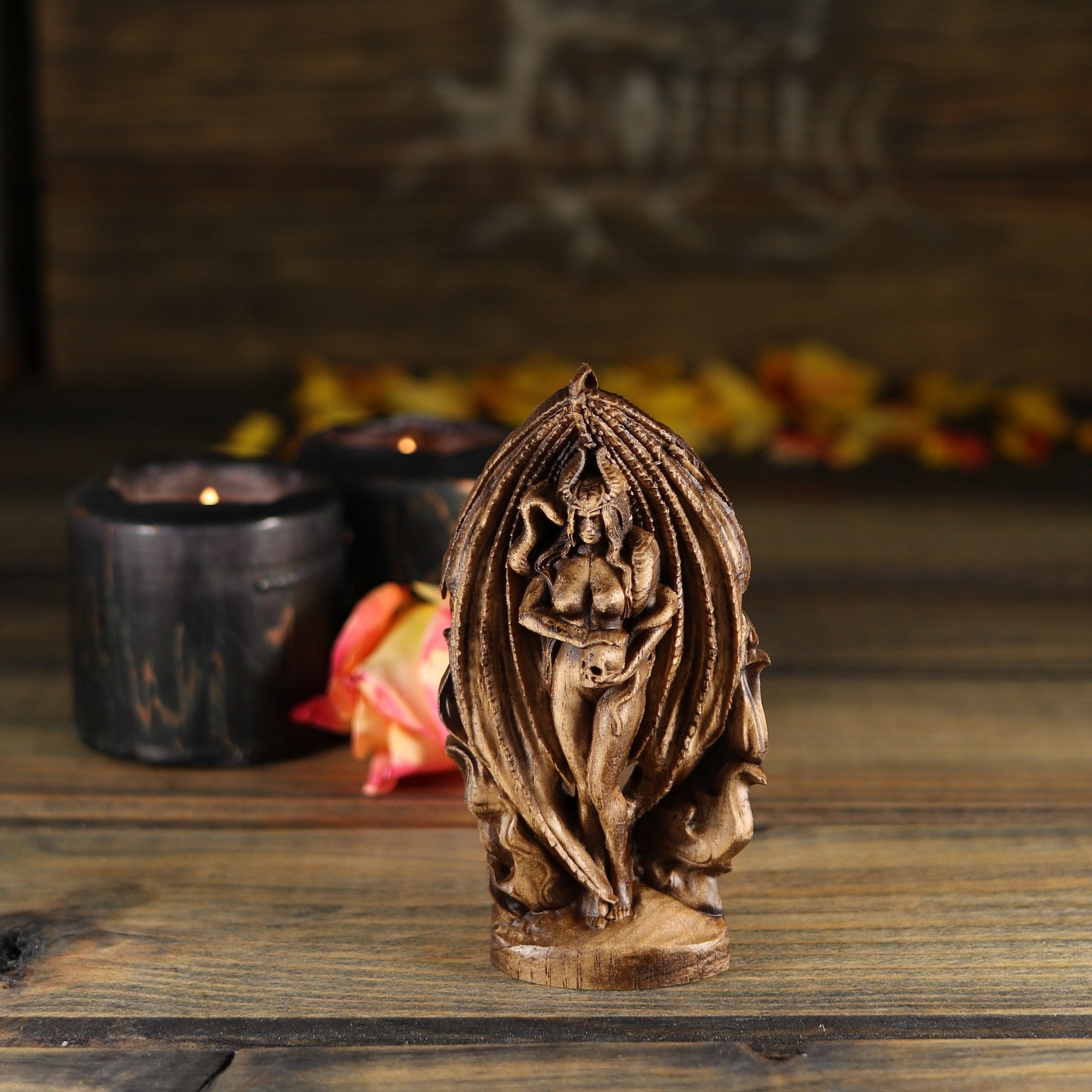 Statue de Lilith Mini autel Lilith Autel de voyage Statue | Etsy