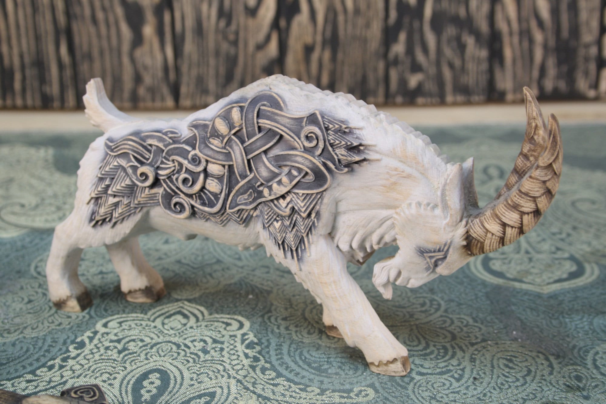 Goat Thor Tanngrisnir Tanngnjóstr Wood Carving Norse Pagan - Etsy Australia