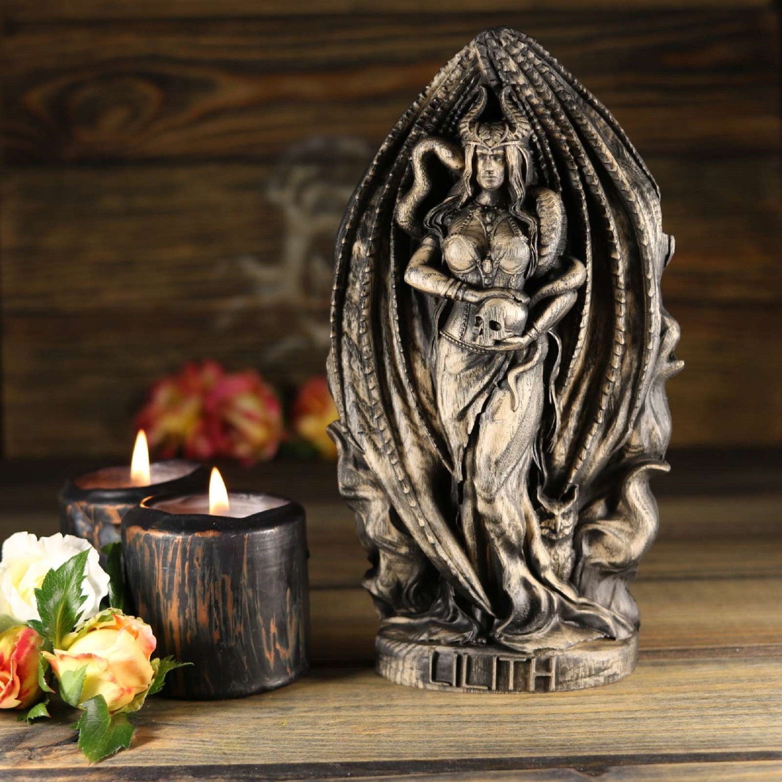 Lilith Statue Inanna Statue Lilith Altar Ishtar Sculpture - Etsy Australia