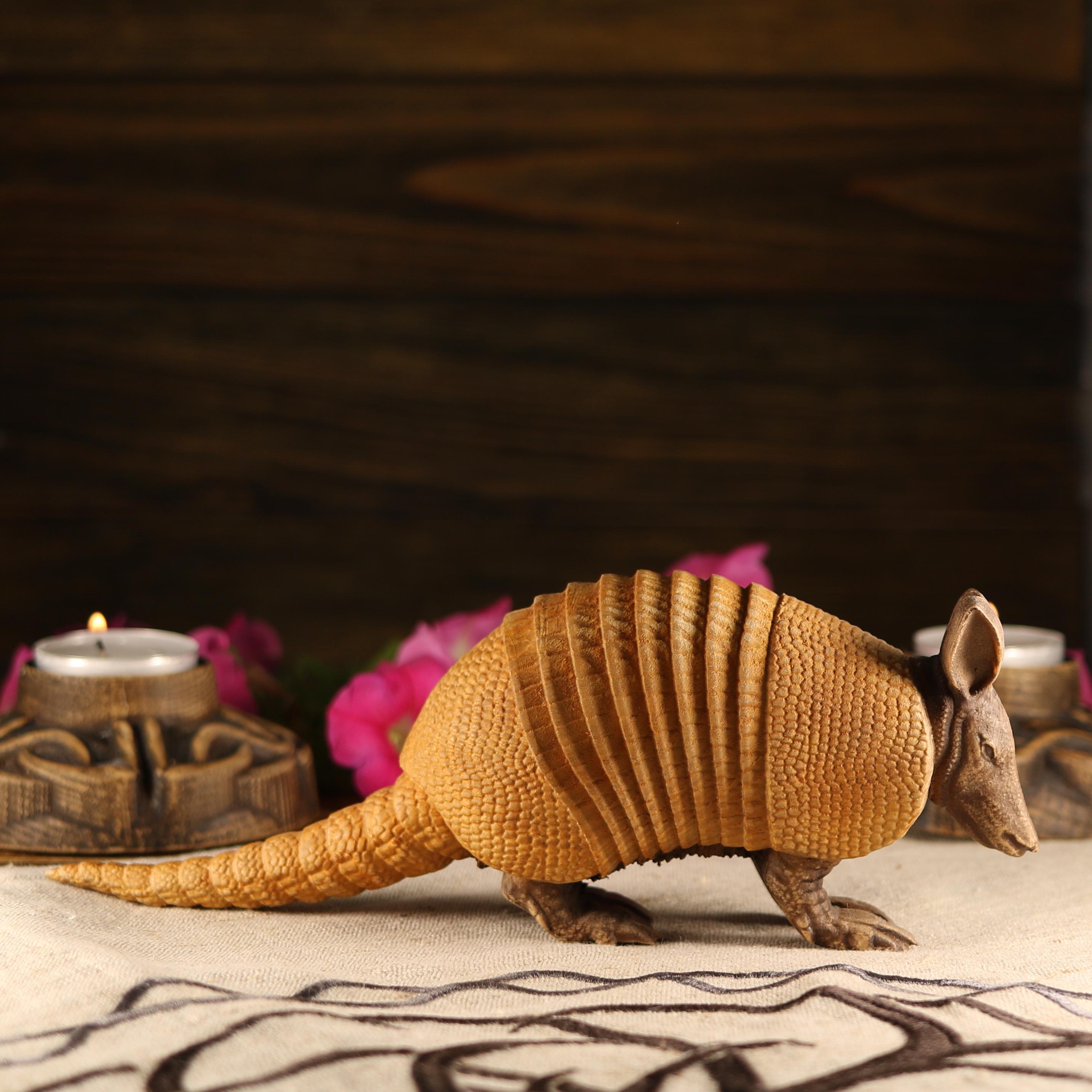 Armadillo Figurine: Texas Animal Statue - Etsy