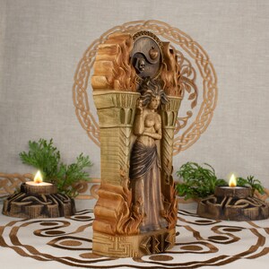 Eris Goddess Greek Mithology Eris Statue Wooden Statue Goddess Altar ...