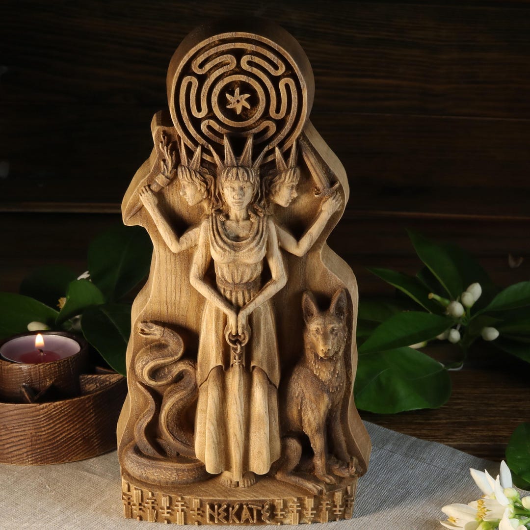 Triple Hecate Hecate Statue Hecate Triple Goddess Triple Goddess Statue ...