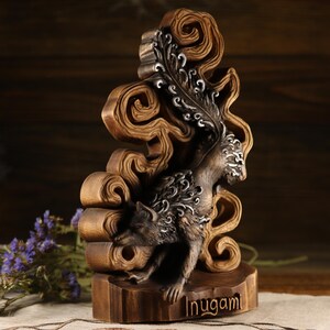 Inugami Dog Animal Totem Japanese Inugami Japanese Statue Japanese Art ...