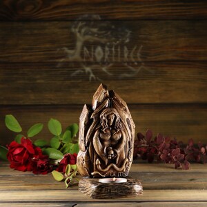 Lilith, Lilith Statue, Goddess Statue, Wooden Statue Wiccan Altar Kit ...