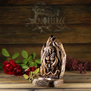 Lilith, Lilith Statue, Goddess Statue, Wooden Statue Wiccan Altar Kit ...