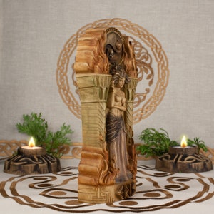 Eris Goddess Greek Mithology Eris Statue Wooden Statue Goddess Altar ...