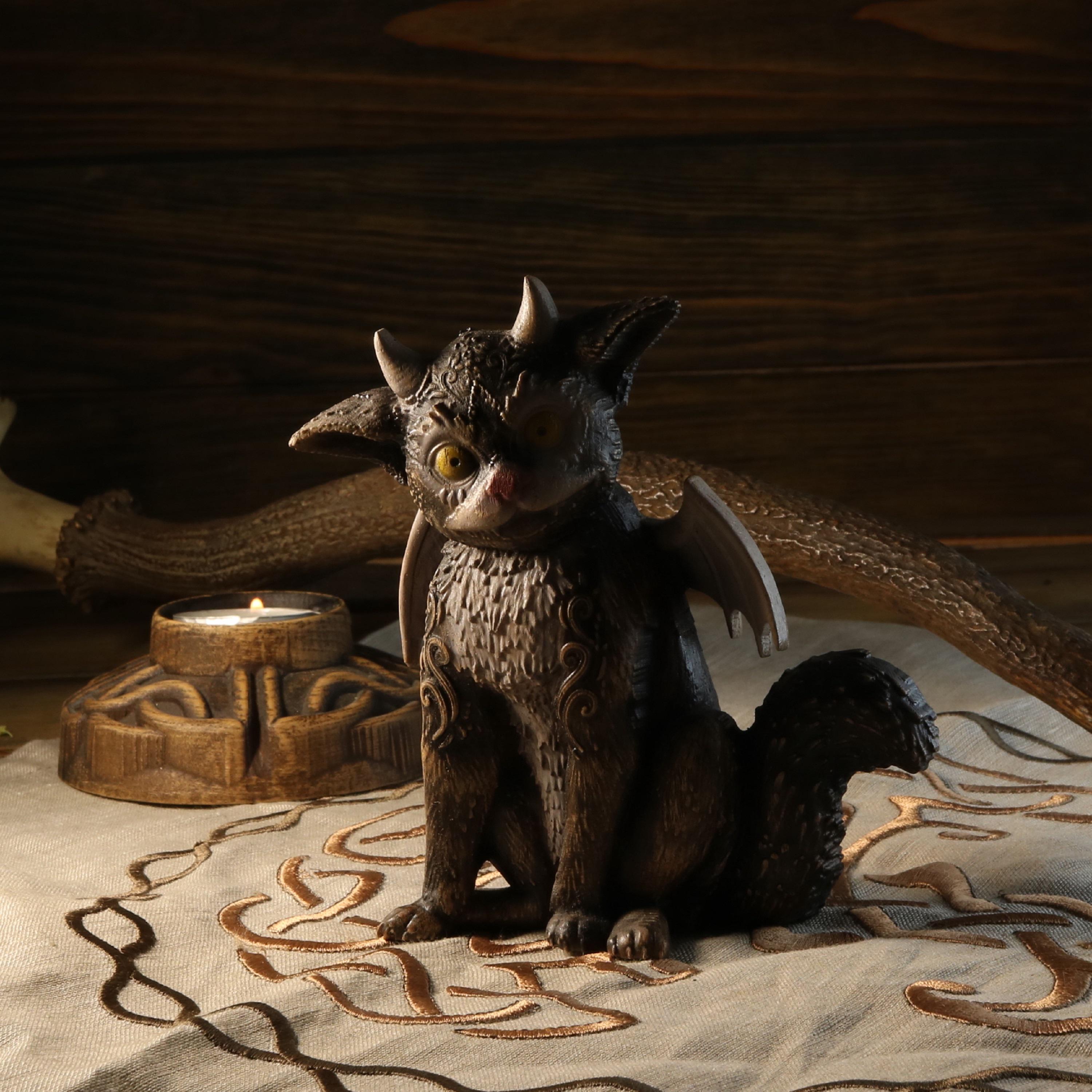 Hand Carved Wooden Pooka Statue: Celtic Mythology Decor - Etsy