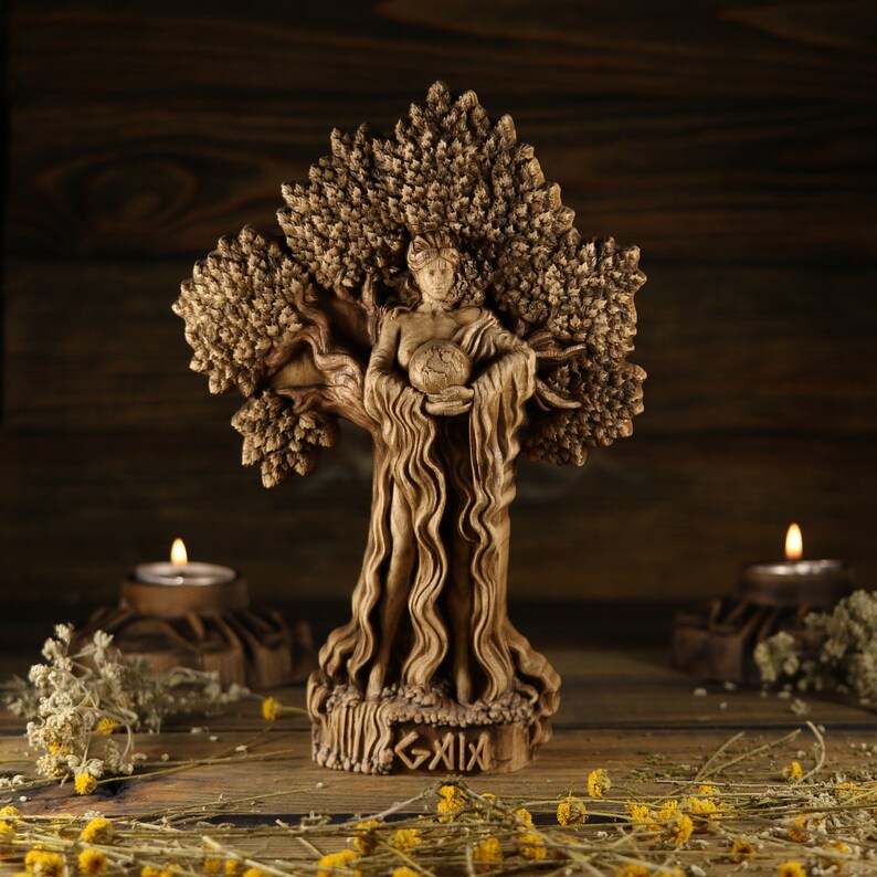 Gaia Statue Greek Statue Gaia Figurine Gaia Greek Mythology - Etsy