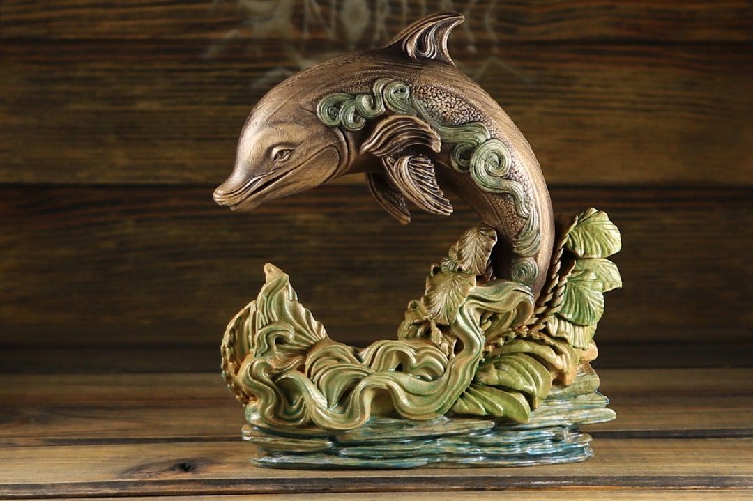Dolphin Statue: Greek Mythology Nautical Decor - Etsy