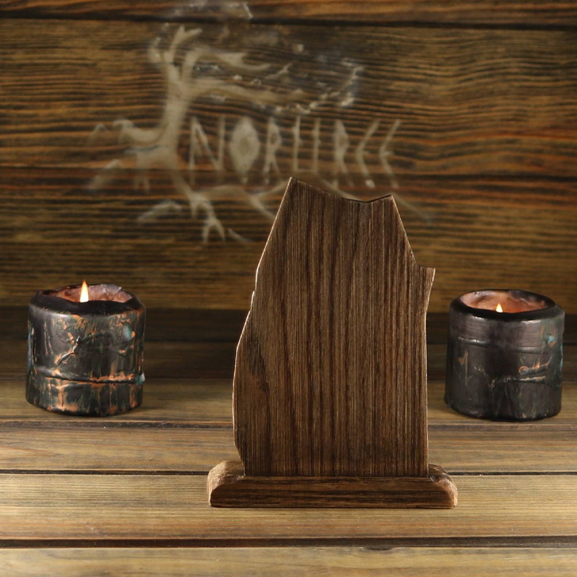 Nemain Statue: Celtic Warrior Goddess, Wooden Altar Decor - Etsy