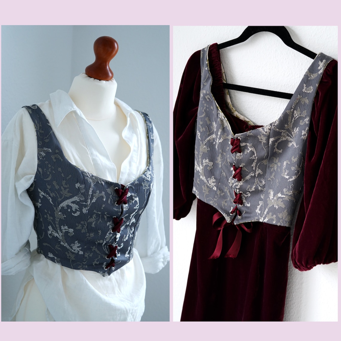 Corset Sewing Pattern 1960 Pointed Corsage Sixties Vintage Dirndl ...