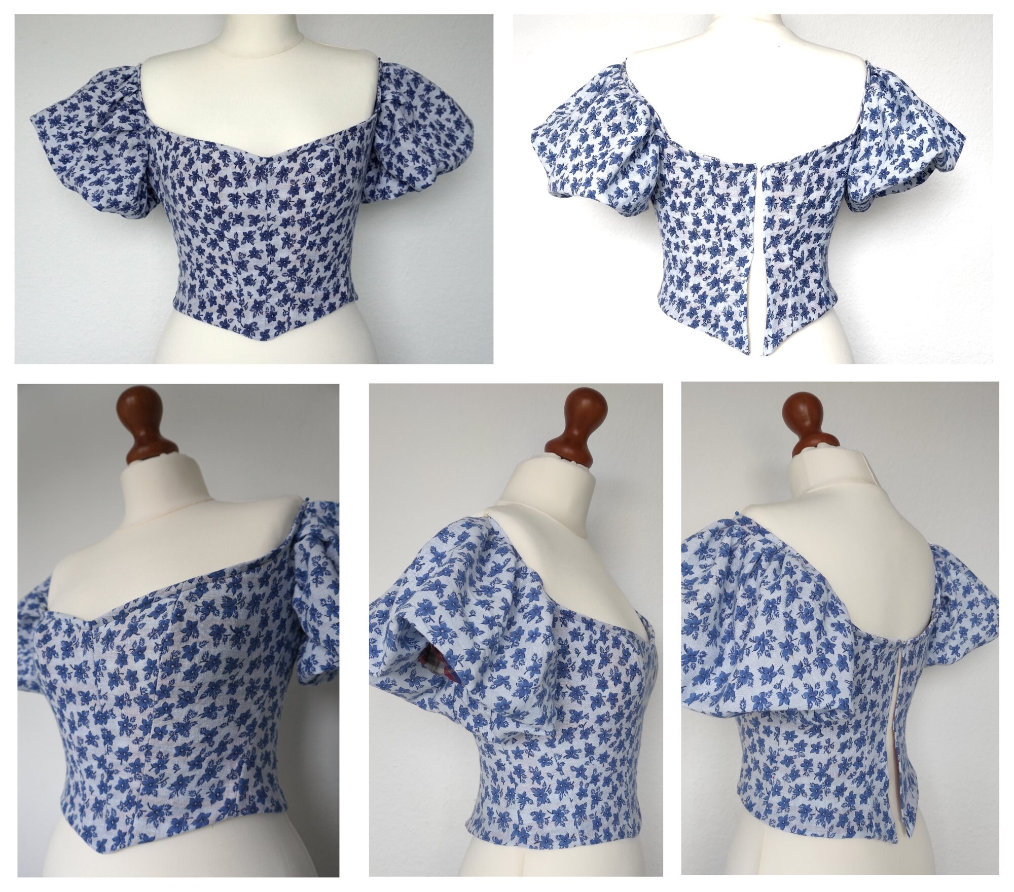 Sewing Pattern Victorian Evening Bodice Multisize Digital Pattern Turn ...