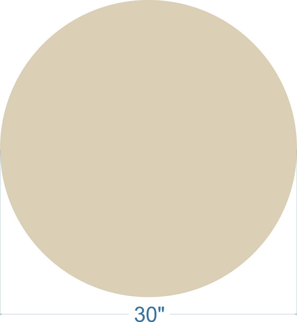 Beige Circle Wall Decor Decal Sticker Geometric Wall Decor | Etsy