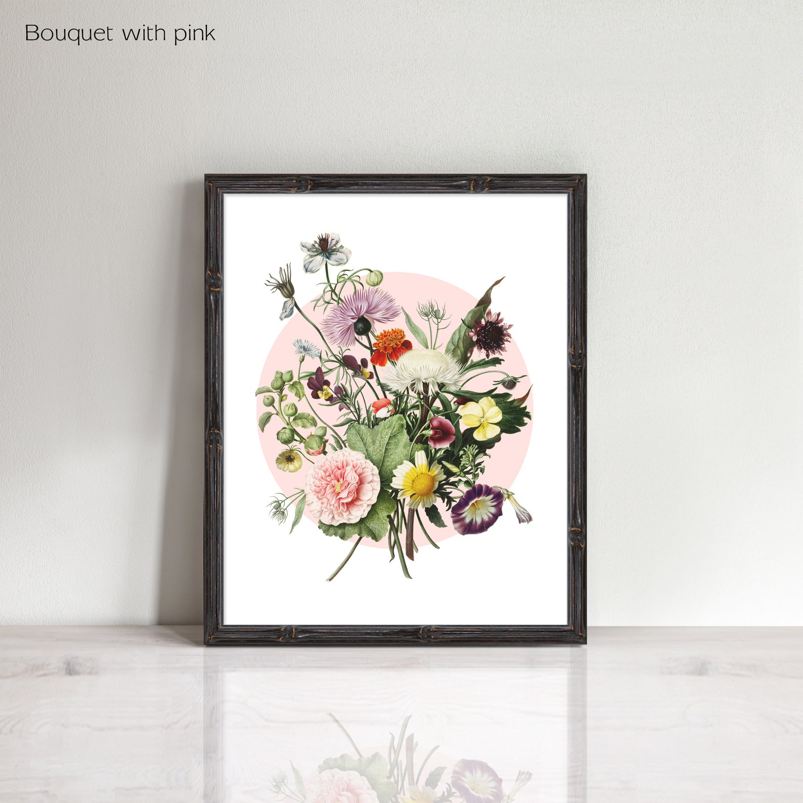 Floral Prints Flower Art Bouquet of Flowers Set of Prints or Individual ...