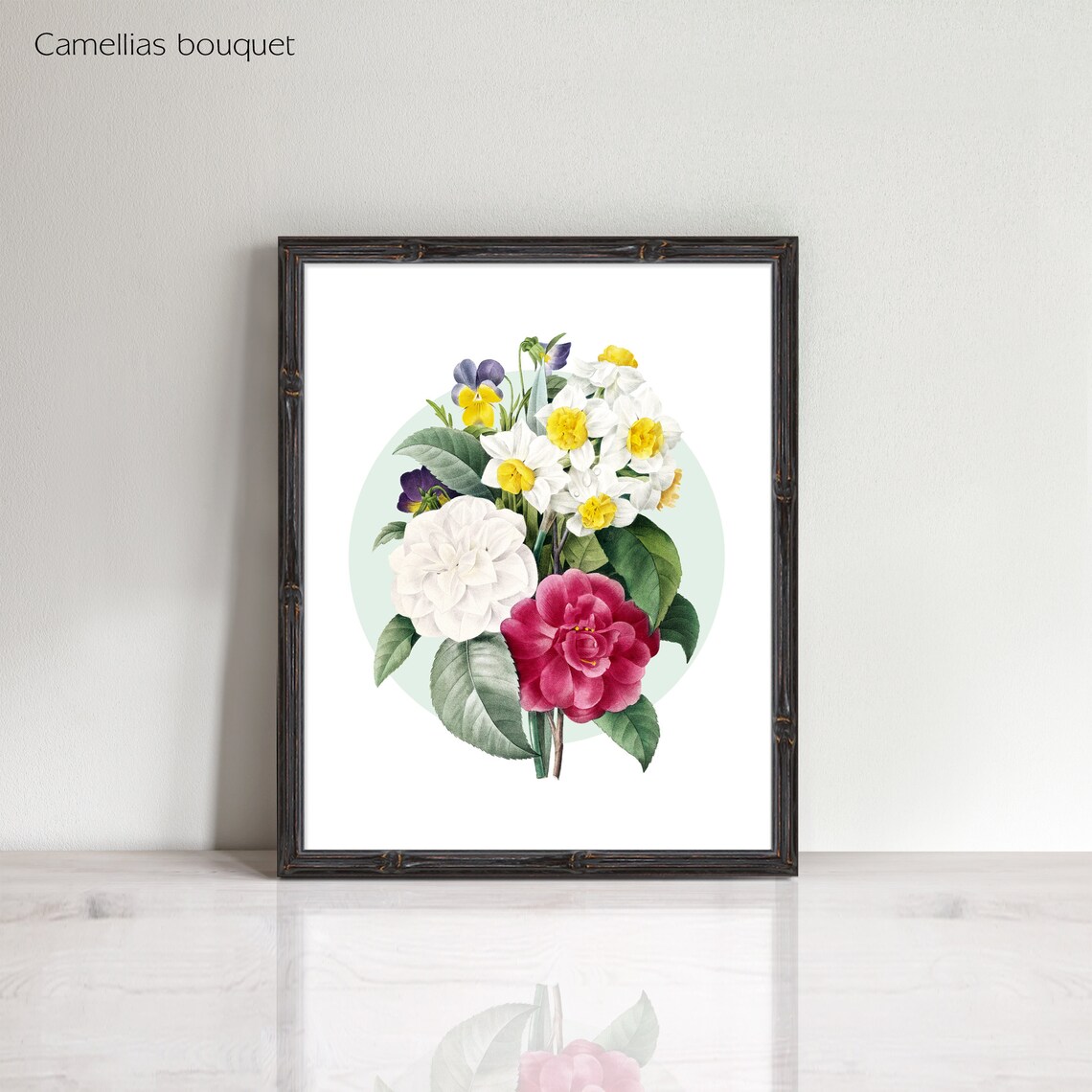 Floral Prints Flower Art Bouquet of Flowers Set of Prints or - Etsy