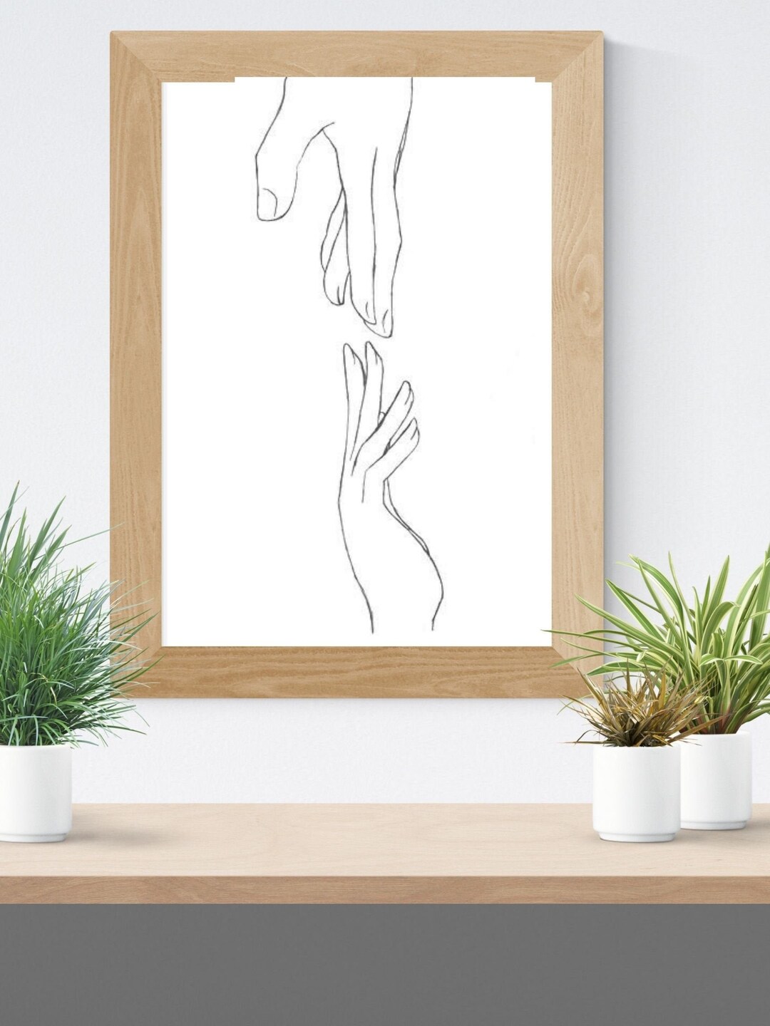 Reaching Out Line Art Simple Prints Minimalist (Download Now) - Etsy