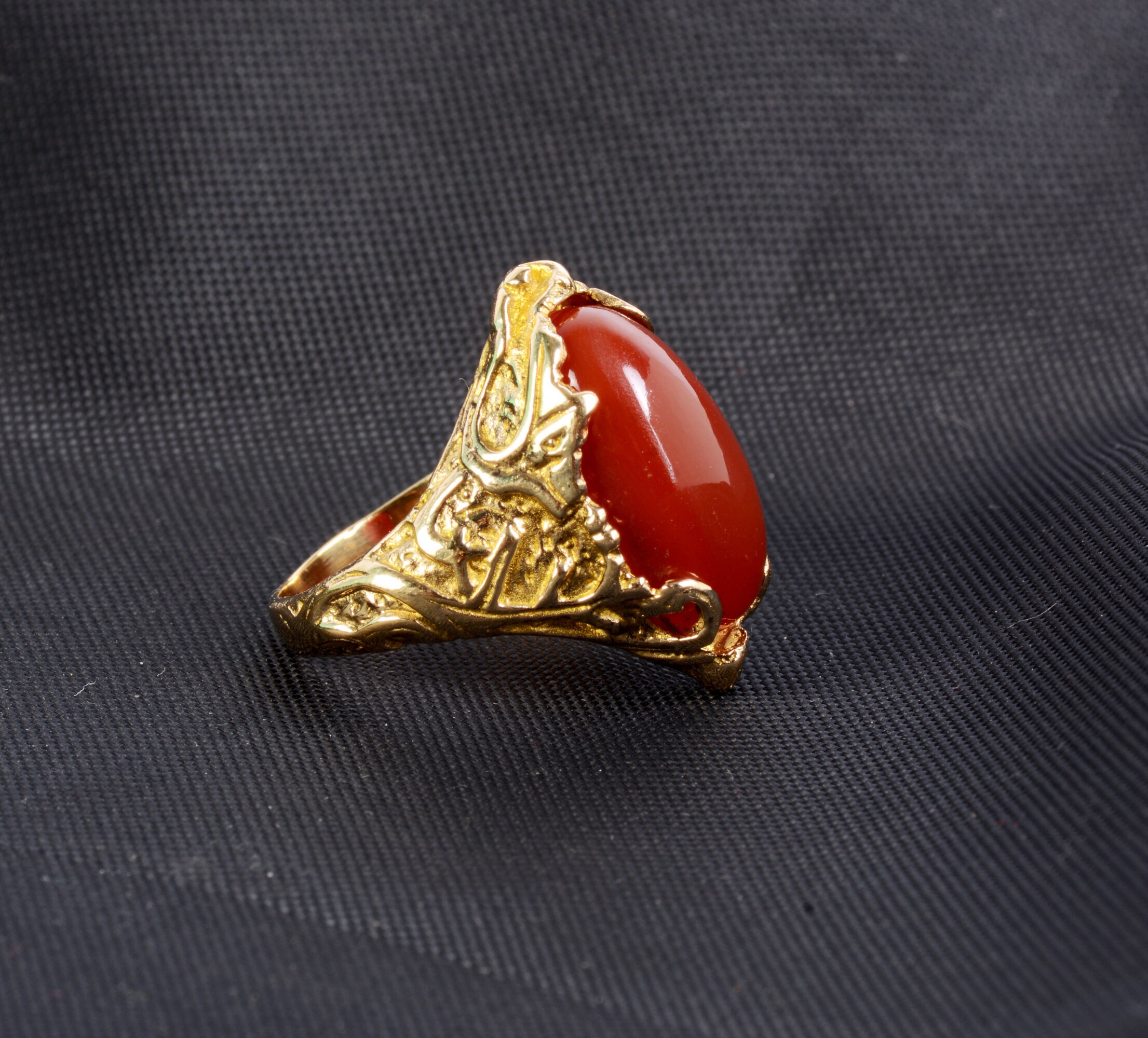 Real Coral Ring 18k Gold Ring Red Coral Gemstone Ring - Etsy Australia