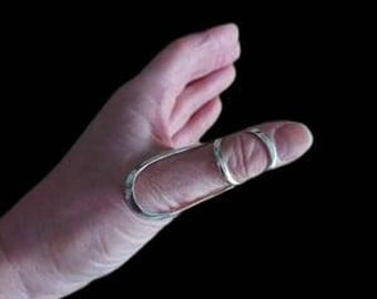 Thumb Splint 925 Silver Ring, MCP Hyperextension Splint, Arthritis ...