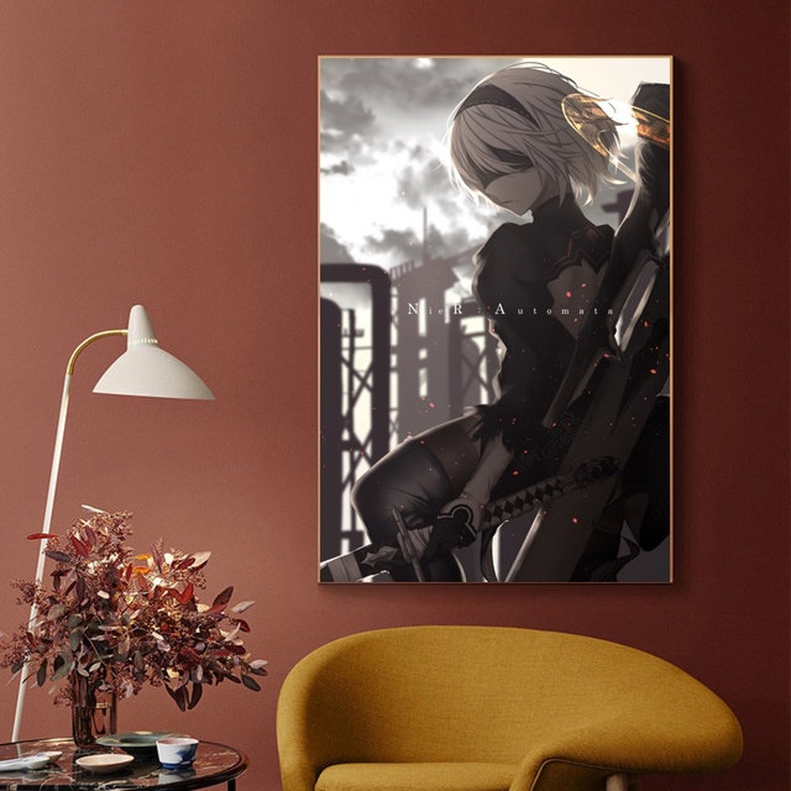 NieR Automata Classic Movie Classic Film Canvas Poster UNFrame | Etsy