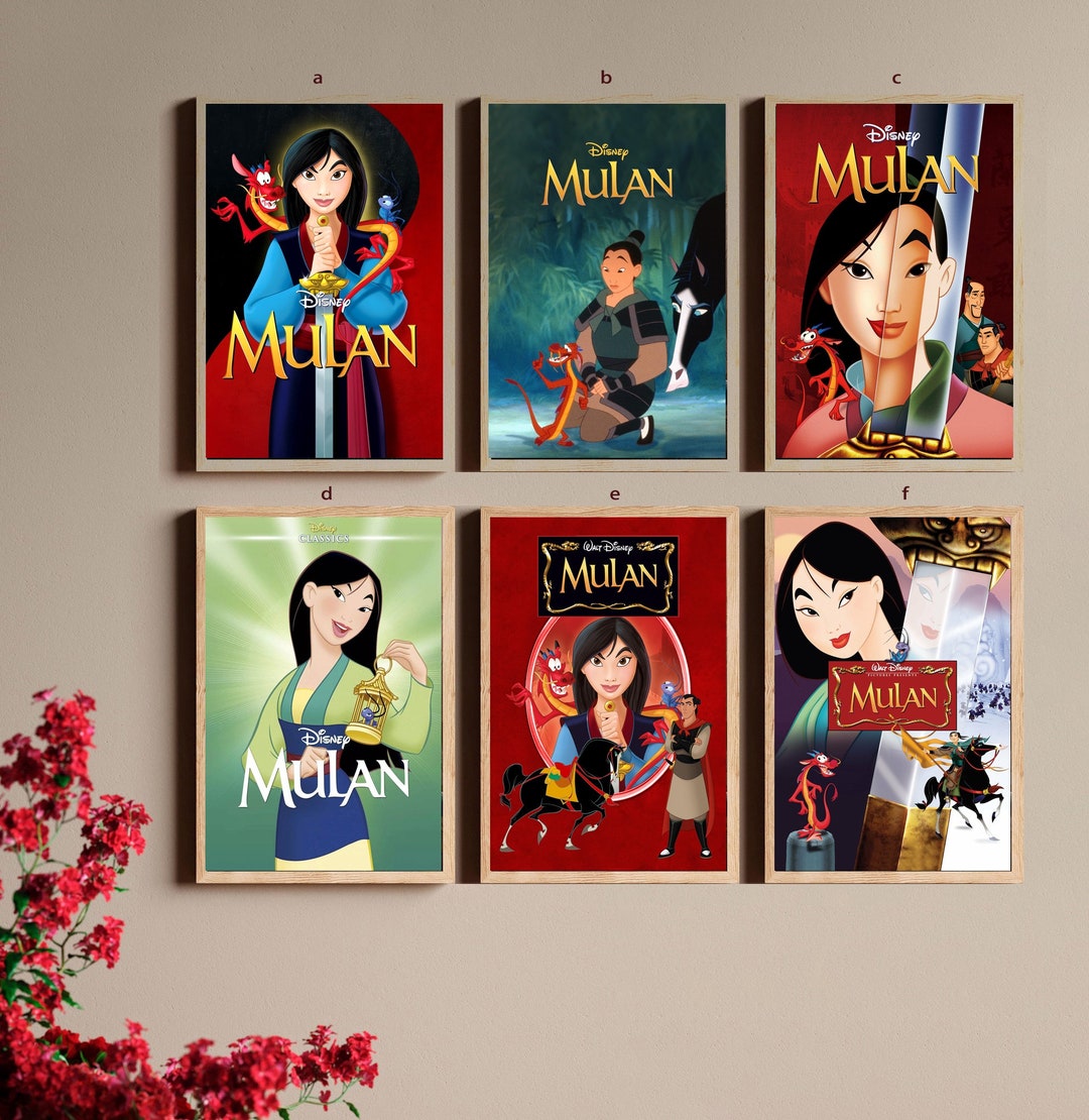Mulan 1998 Classic Movie Canvas Poster Unframe 8''x12'',12''x18'',14 ...