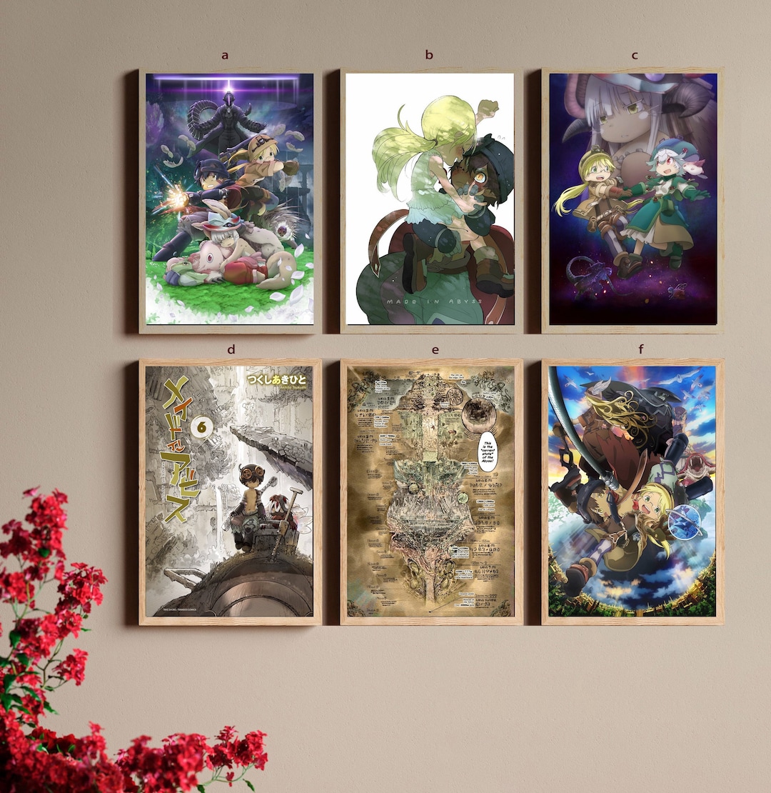 Made in Abyss Map Anime Movie Classic Film Canvas Poster Unframe 8''x12 ...