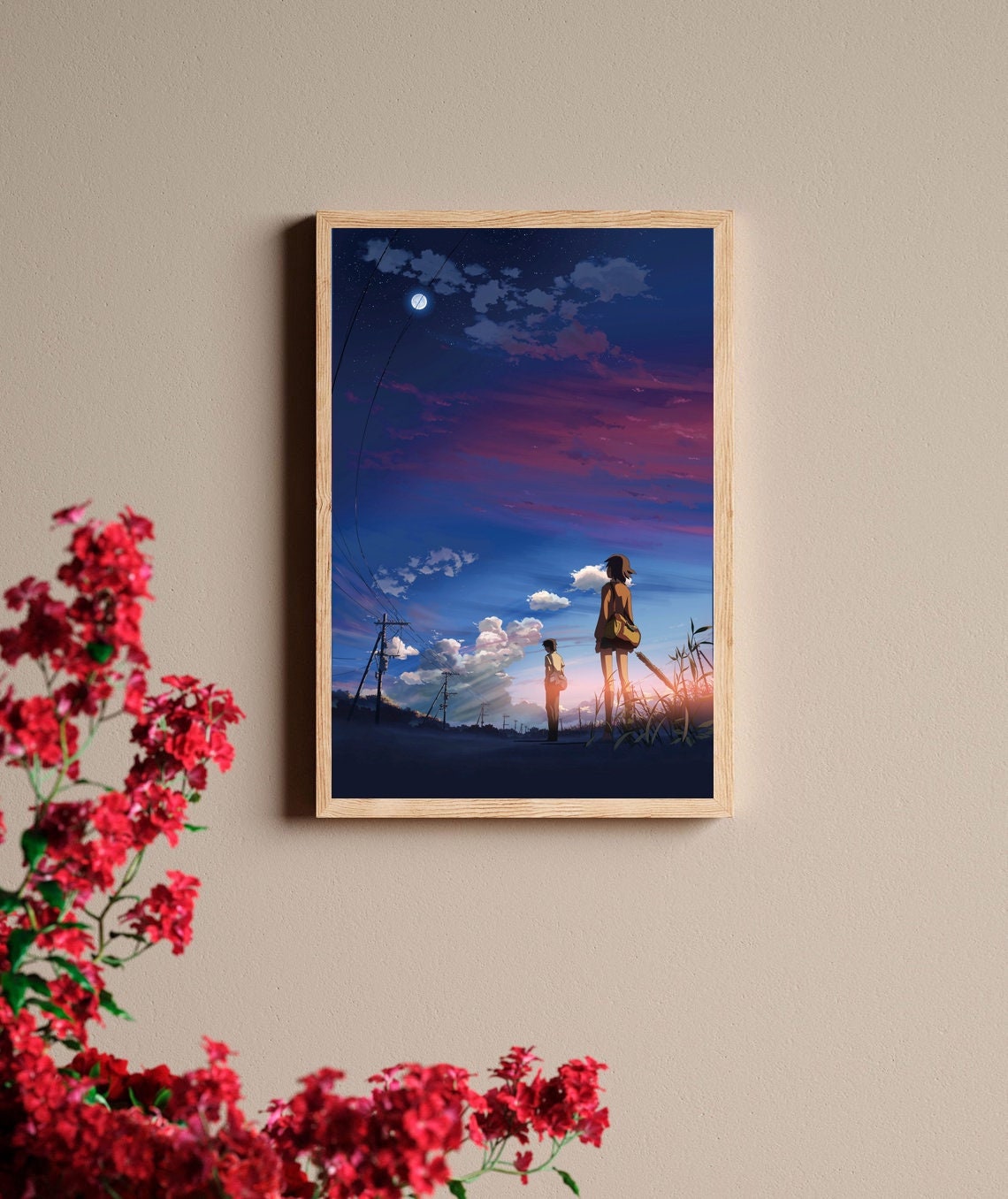 5 Centimeters per Second Movie Canvas Poster Unframe - Etsy