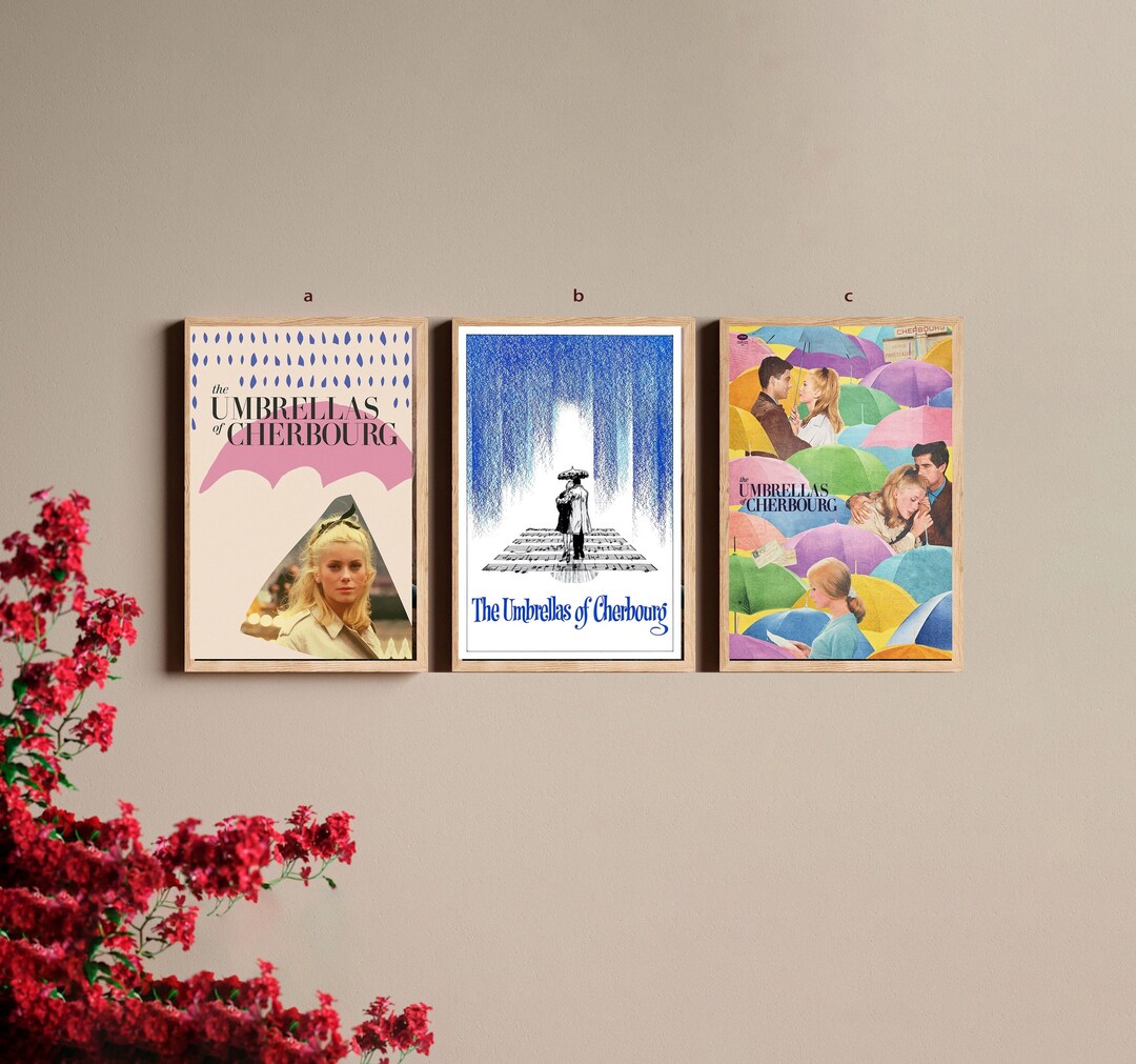 Umbrellas of Cherbourg Classic Movie Canvas Poster Unframe 8''x12'',12 ...