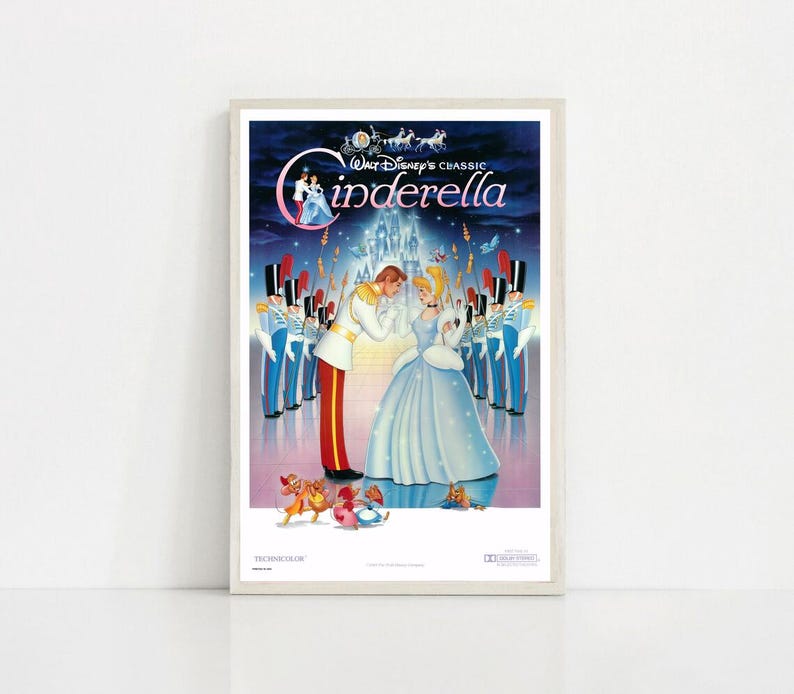 Cinderella Series Movie Classic Film Canvas Poster Unframe 8''x12'',12 ...