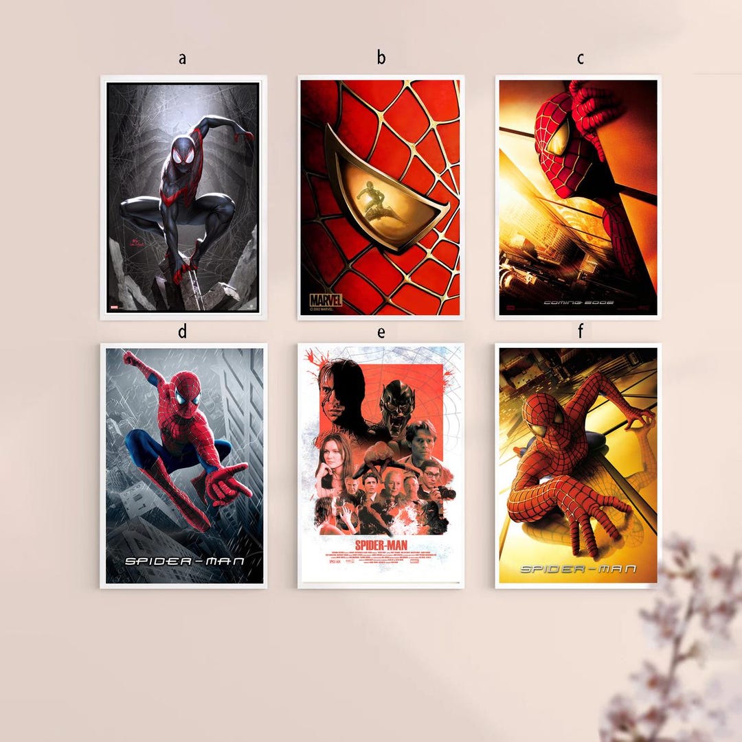 Spider-man 1 2002 Classic Movie Canvas Poster Unframe 8''x12'',12''x18 ...