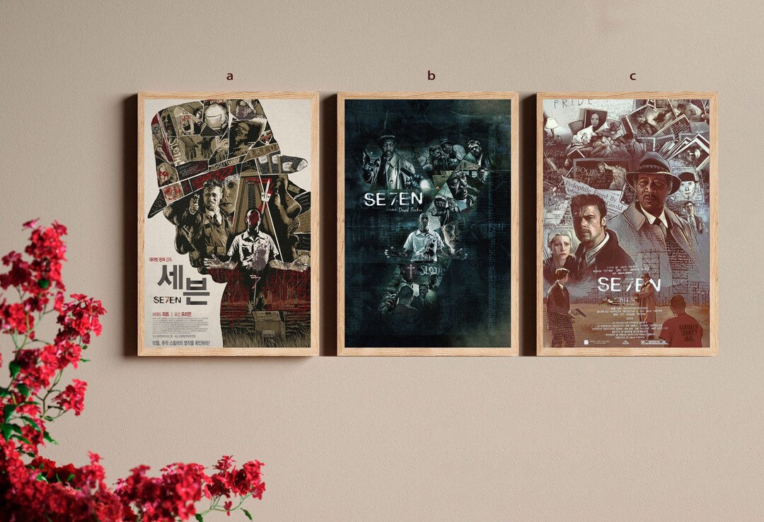 Póster de la película clásica Seven de 1995 (sin marco, 20 x 30 cm, 30 ...
