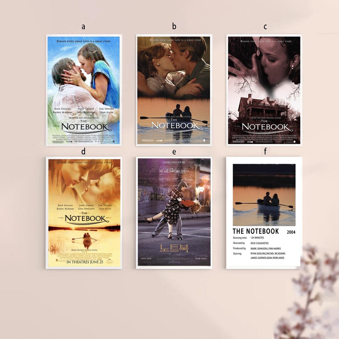 The Notebook 2004 Movie Canvas Poster Unframe 8''x12'',12''x18'',14 ...