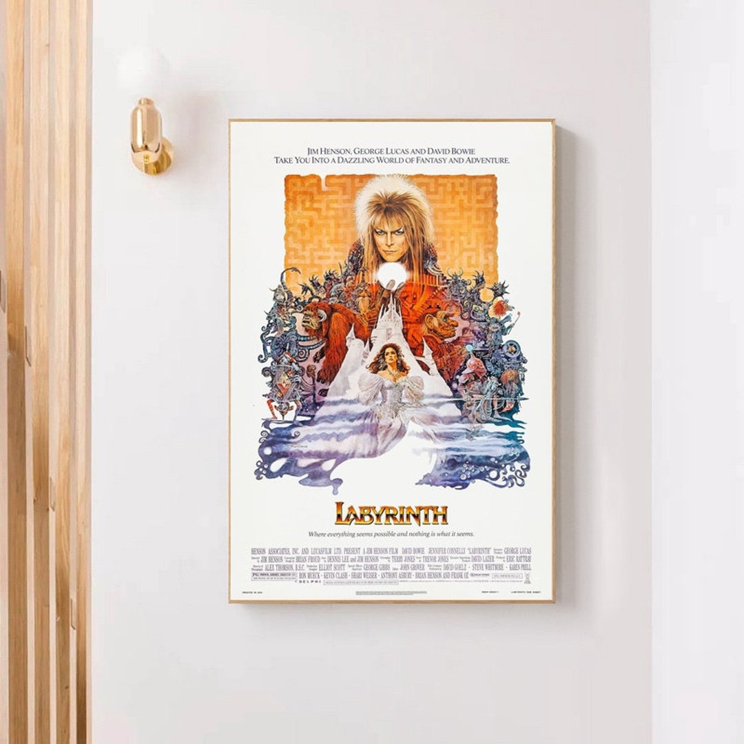 Labyrinth Movie Canvas Poster Unframe 8''x12'',12''x18'',14''x21'',16 ...