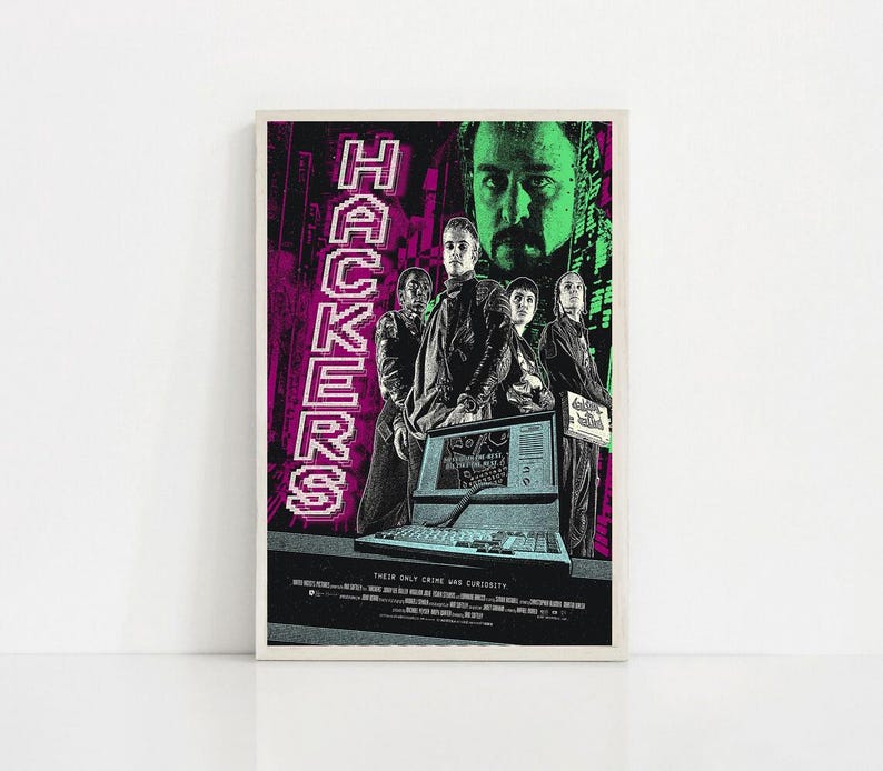 Hackers 1995 Classic Movie Canvas Poster Unframe 8''x12'',12''x18'',14 ...